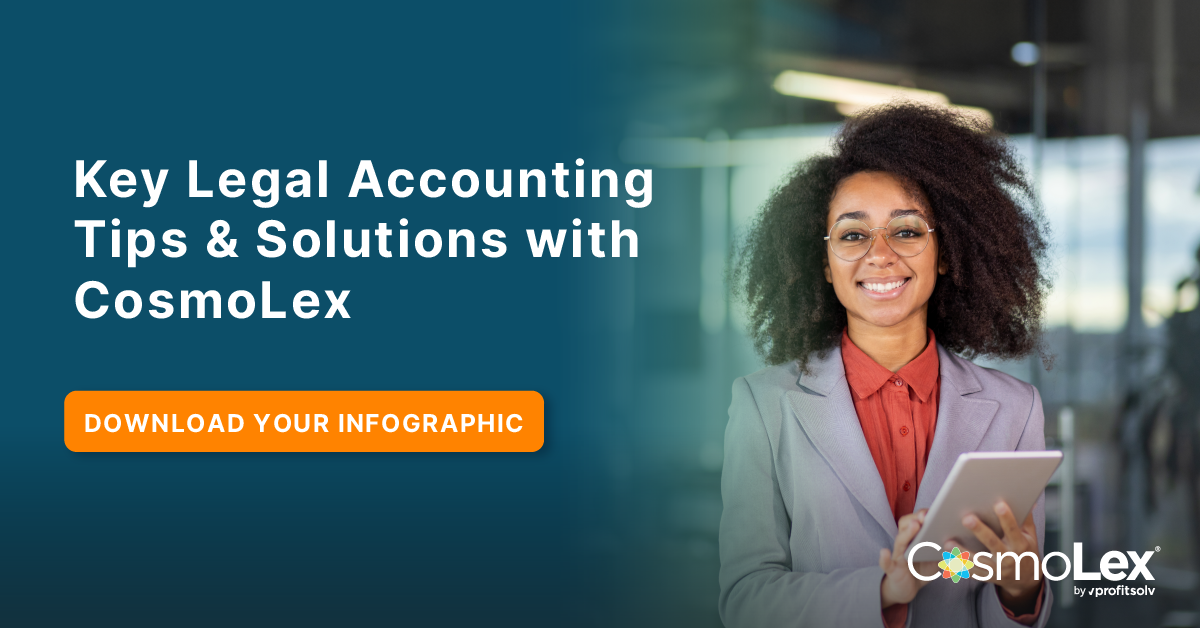 Infographic - Key Legal Accounting Tips and Solutions with CosmoLex